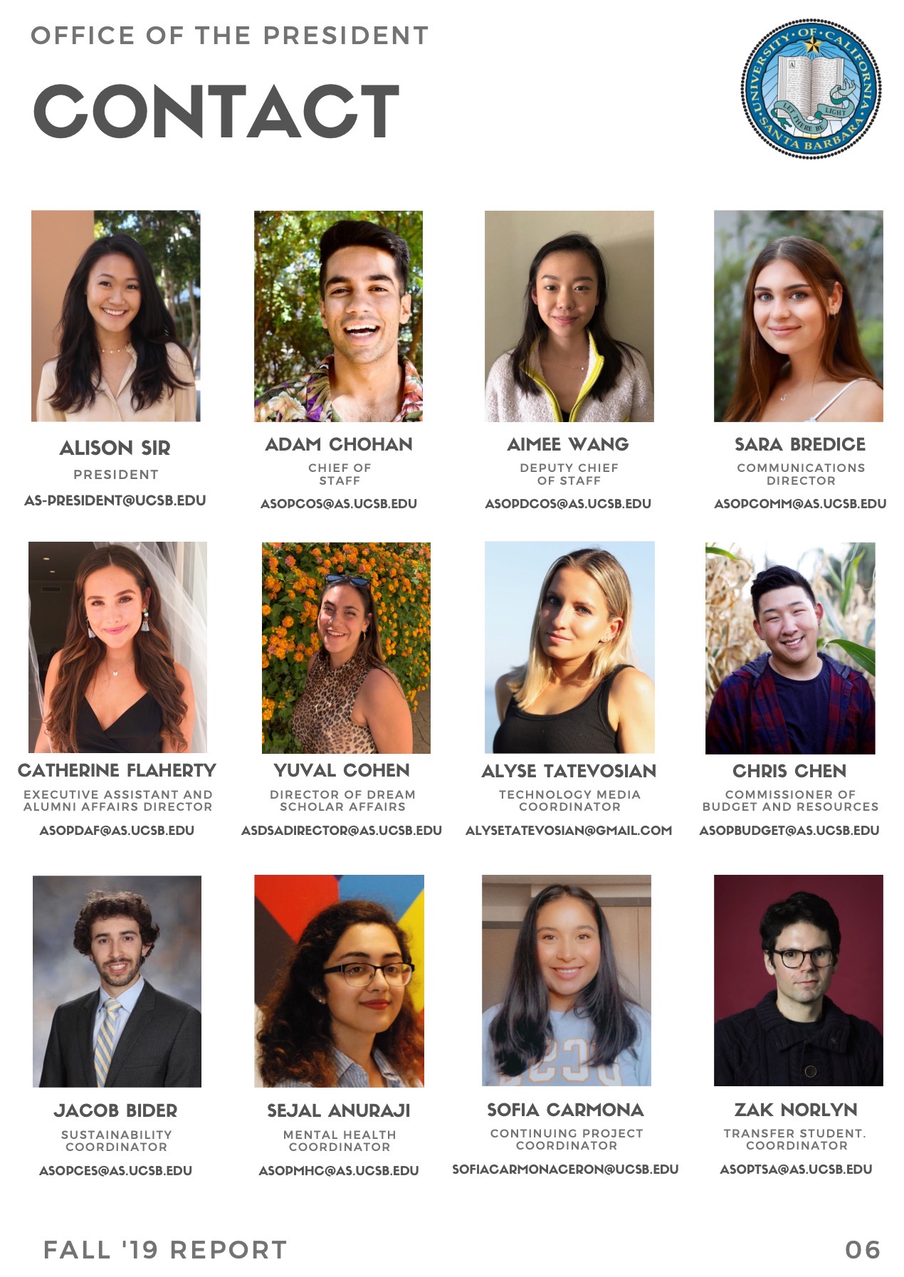 Office Staff | 2019-2020 - A.S. Office of the President